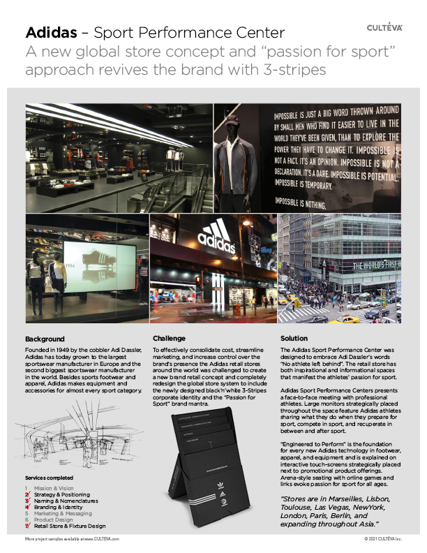 Culteva | Adidas - Sport Performance Center